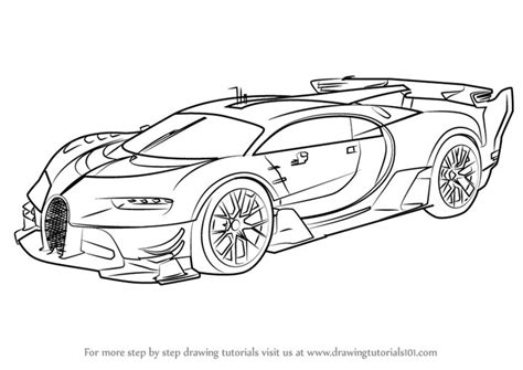Bugatti Chiron Coloring Pages Coloring Nation