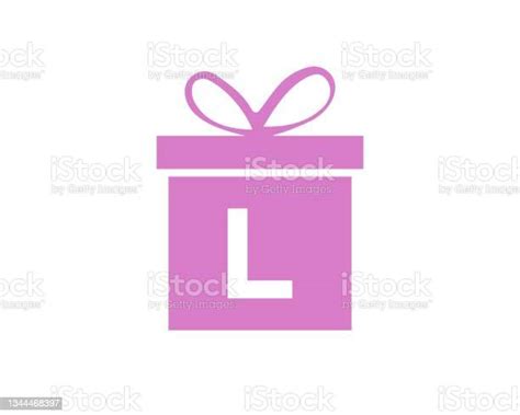 레터 L 기프트 박스 모양 로고 L 편지에 화려한 선물 로고 템플릿 기프트 박스 패키지 스토어 상점 아이콘 디자인 개념에 대한