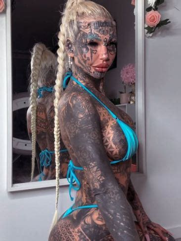 ‘australias Most Tattooed Woman Amber Luke 30 Announces Bold Plan