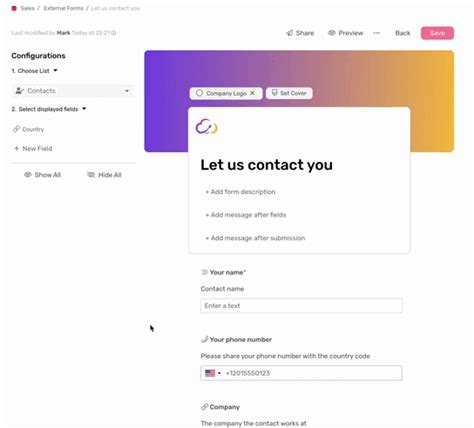 Workiom Help Center Prefilled Forms