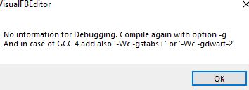 Debugging With Integrated Ide Debugger Fails Issue Xusinboybekchanov Visualfbeditor