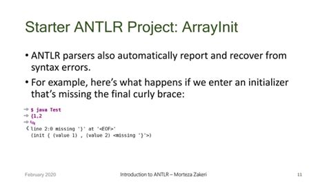 Antlr Part2 Gettingstartedinjava Pptx