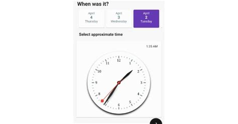 a flutter package for picking last seven dates and time with analog