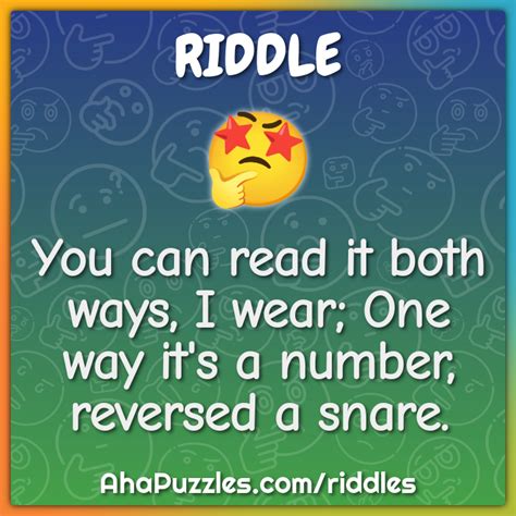 you can read it both ways i wear one way it s a number reversed a