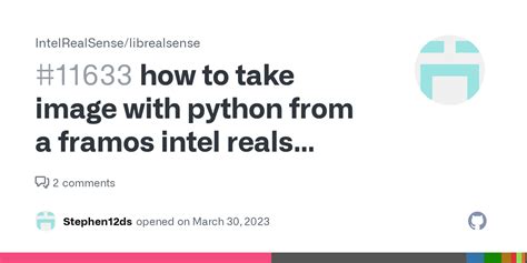 how to take image with python from a framos intel reals industrial