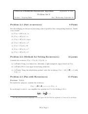 Hw2 Pdf CSCI GA 1170 003 004 Fundamental Algorithms September 13 2016