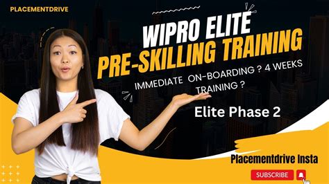 Wipro NGA Pre Skilling Training Elite Phase Onboarding Update YouTube