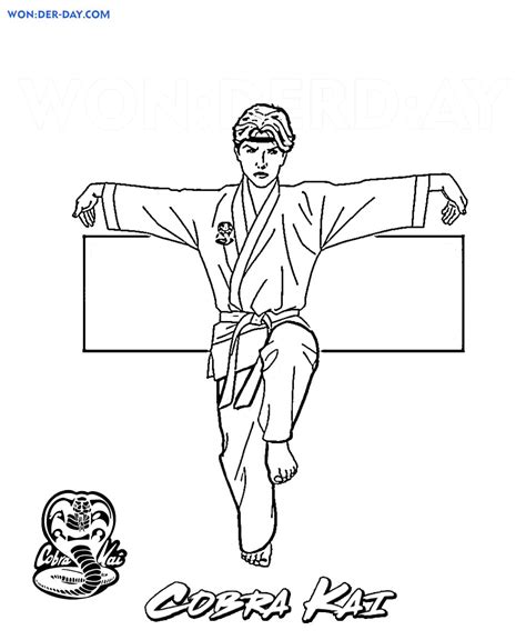 Cobra Kai Printable Coloring Pages