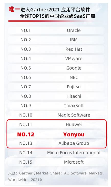 唯一入选！用友入选全球应用平台软件 Top15 厂商 极客公园