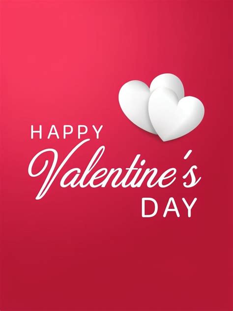 Playful Valentines Day Love Greeting Card Design With Hearts And