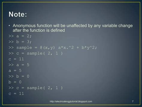 Anonymous And Inline Functions In Matlab Ppt