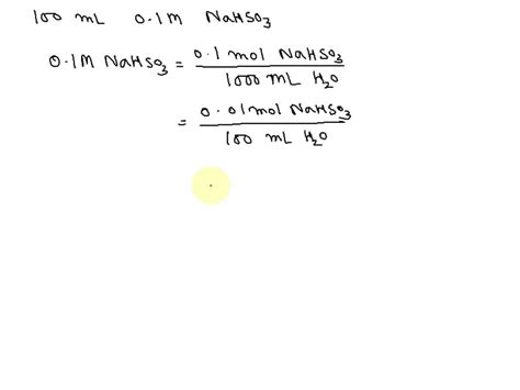 Solved Write A Procedure To Prepare 100 Ml Of The Following Solution Do Not Use Stock