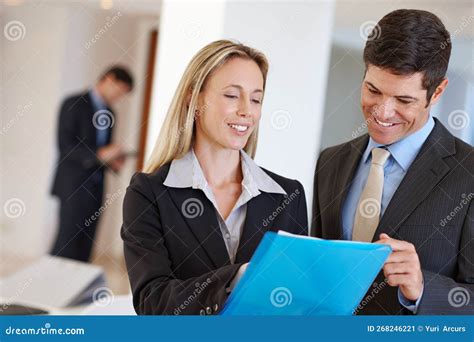 Effective Collaboration In Business Two Business Professionals