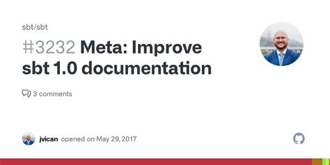 Meta Improve Sbt 10 Documentation · Issue 3232 · Sbtsbt · Github