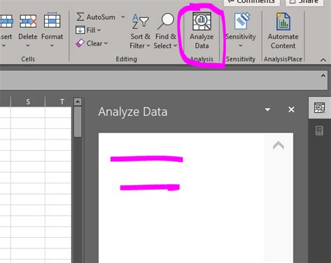 Analyse Data Tabfunction In Excel Not Working Microsoft Community Hub
