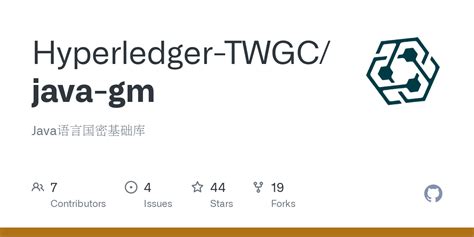 Github Hyperledger Twgc Java Gm Java