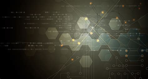 추상 육각 형 배경입니다 기술 다각형 디자인 디지털 미래 미니멀리즘 0명에 대한 스톡 벡터 아트 및 기타 이미지 0명 개념