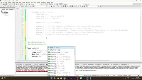 Mastering Programming Using C And C Part 9 Strings Youtube