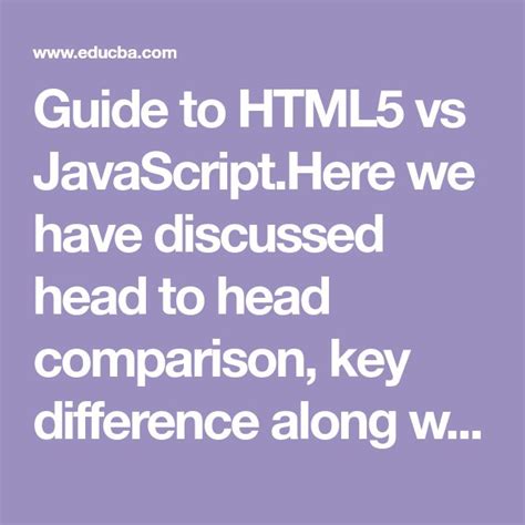 Html5 Vs Javascript A Comprehensive Comparison