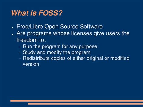 Ppt Introduction To Foss Powerpoint Presentation Free Download Id