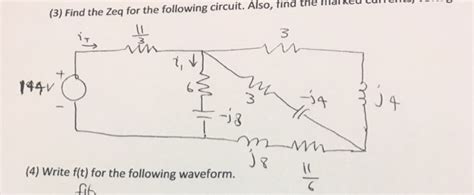 Solved Find Zeq For The Following Circuit Also Find Write Chegg Com