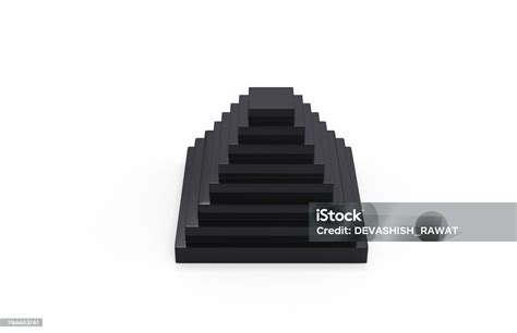 피라미드 계단 고립 된 흰색 배경에 성공 정보 그래픽 프리젠 테이션에 대한 준비 피라미드 계단 위쪽 방향으로 가고 3d 그림 0명에 대한 스톡 사진 및 기타 이미지 Istock