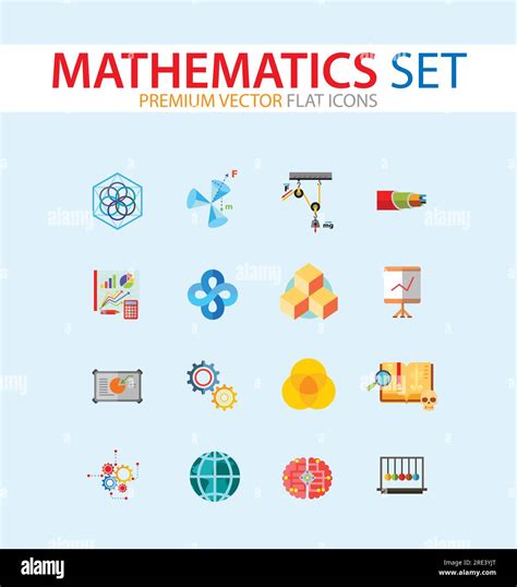Mathematics Icon Set Stock Vector Image And Art Alamy