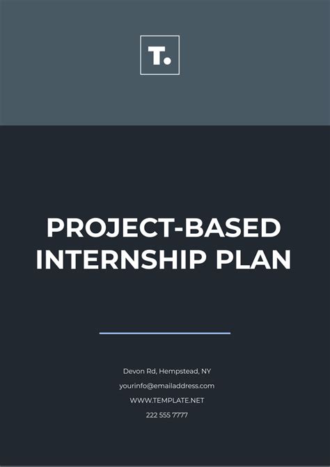 Free Internship Plan Templates Editable And Printable