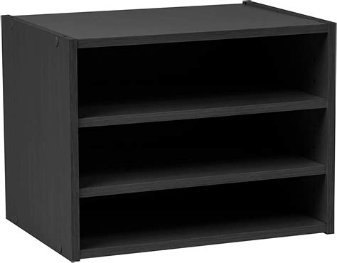3 Shelves Modular Wood Stackable Storage Box Easy Assembly Customizable Diy Bookcase