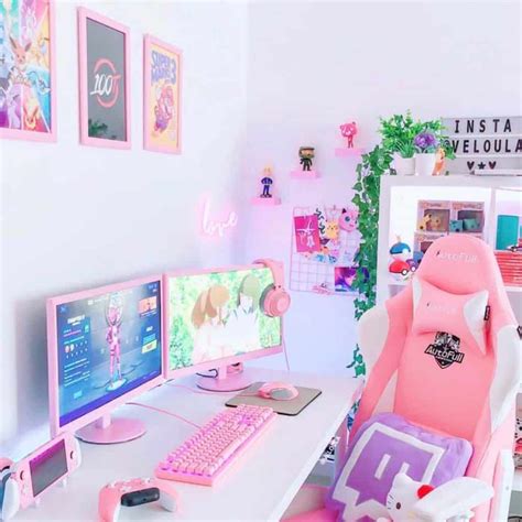 33 Fabulous Looking Pink Gaming Setup For Gamer Girls Gpcd