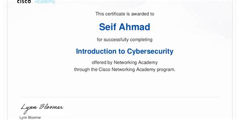Just Earned My Introduction To Cybersecurity Certificate From Cisco