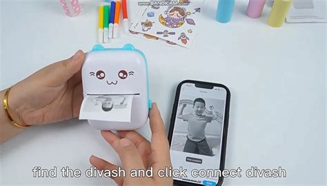 Cat Cute Portable Printer Mini Print Paper Photo 58mm Memo File By App Printer Machine Buy