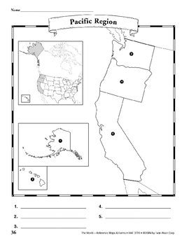 United States Reference Maps And Forms By Evan Moor Educational Publishers