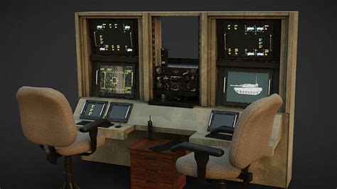 3d Model Contol Console Hud Vr Ar Low Poly Cgtrader