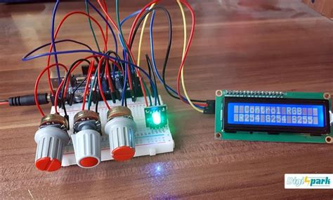Led Rgb Arduino And Lcd Pot Tutorial Digispark دیجی اسپارک