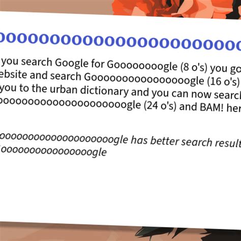 Urban Dictionary Goooooooooooooooooooooooogle