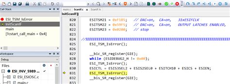 Msp430fr5989 Esi Register Of Scanif Module Is Corrupted Msp Low Power Microcontroller Forum