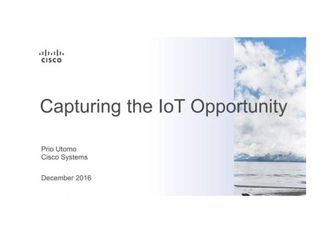 Capturing The Iot Opportunity Ppt