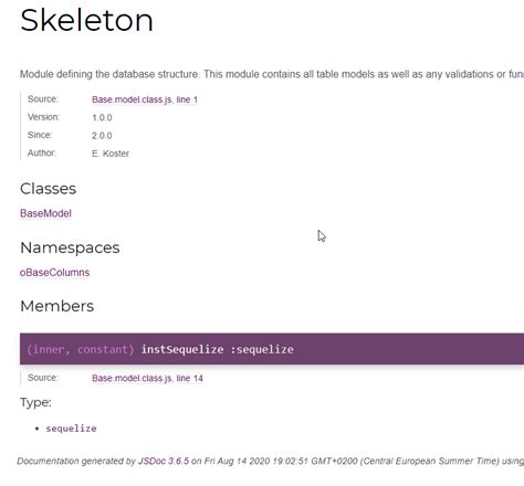 Jsdoc Module Documentation With Classes In Seperate Files Stack Overflow