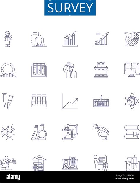 Survey Line Icons Signs Set Design Collection Of Questionnaire Poll Research Assessment