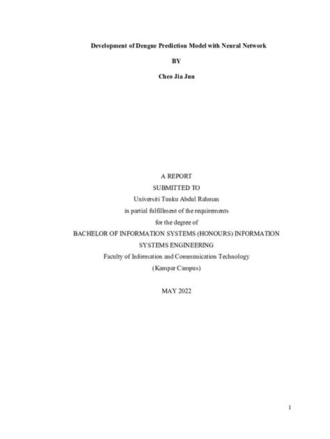 Fillable Online Eprints Utar Edu Application Of Artificial Neural Networks For Dengue Fever