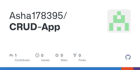GitHub Asha CRUD App
