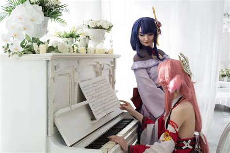 Яэ Мико и Райден Genshin Impact Hoyolab