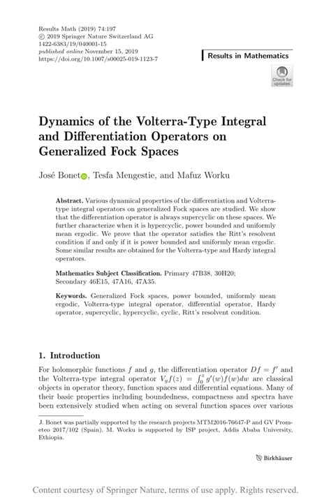 Dynamics Of The Volterra Type Integral And Differentiation Operators On Generalized Fock Spaces