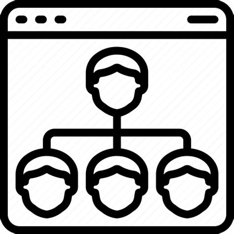 Online Hierarchy Subcontracting Browser Internet Icon Download On Iconfinder