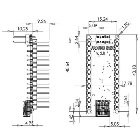 Arduino Nano V30 Atmega328 Blue