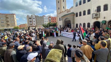 هيئة 100 مظاهرة في 48 مدينة مغربية تضامنا مع غزة صوت المغرب