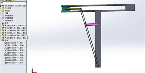 牛头刨床机构及运动仿真 SOLIDWORKS 2014 模型图纸下载 懒石网