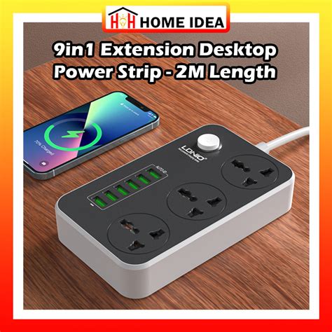 Ldnio Sc3604 Extension Desktop Power Strip Anti Static Power Socket 6