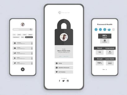Modern Clean Password Manager App UI UX Concept Design By EpicPxls